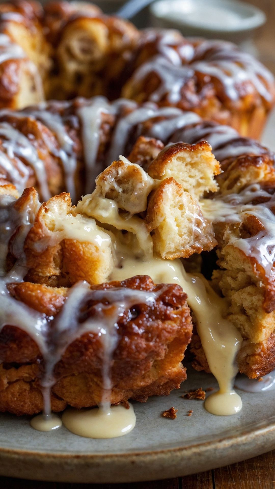 Cinnamon Roll Monkey Bread Recipe - Delish Diner - Delish Diner