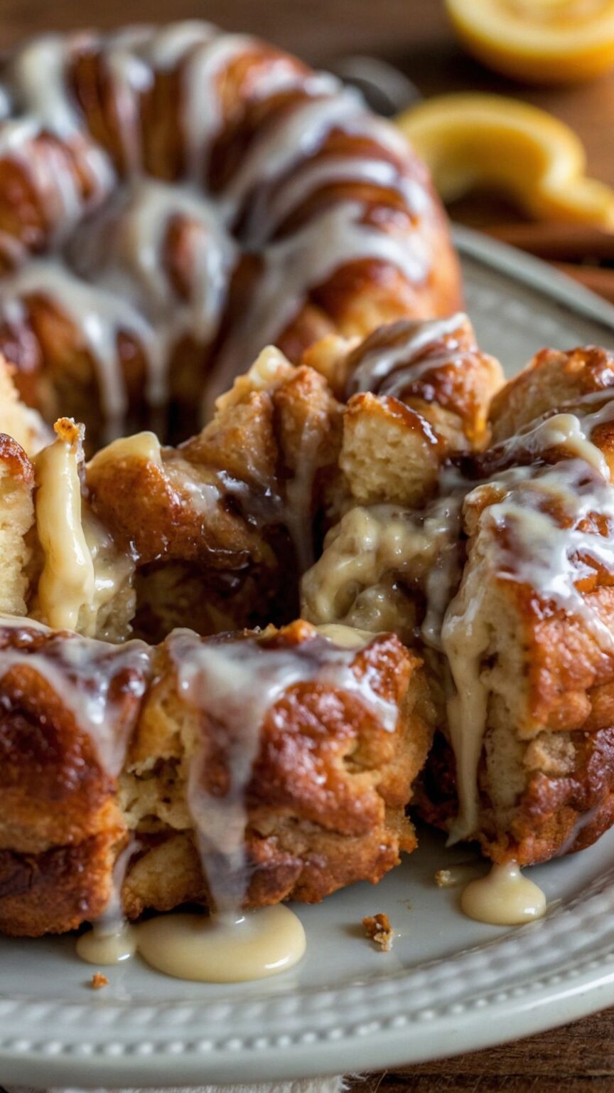 Cinnamon Roll Monkey Bread Recipe - Delish Diner - Delish Diner