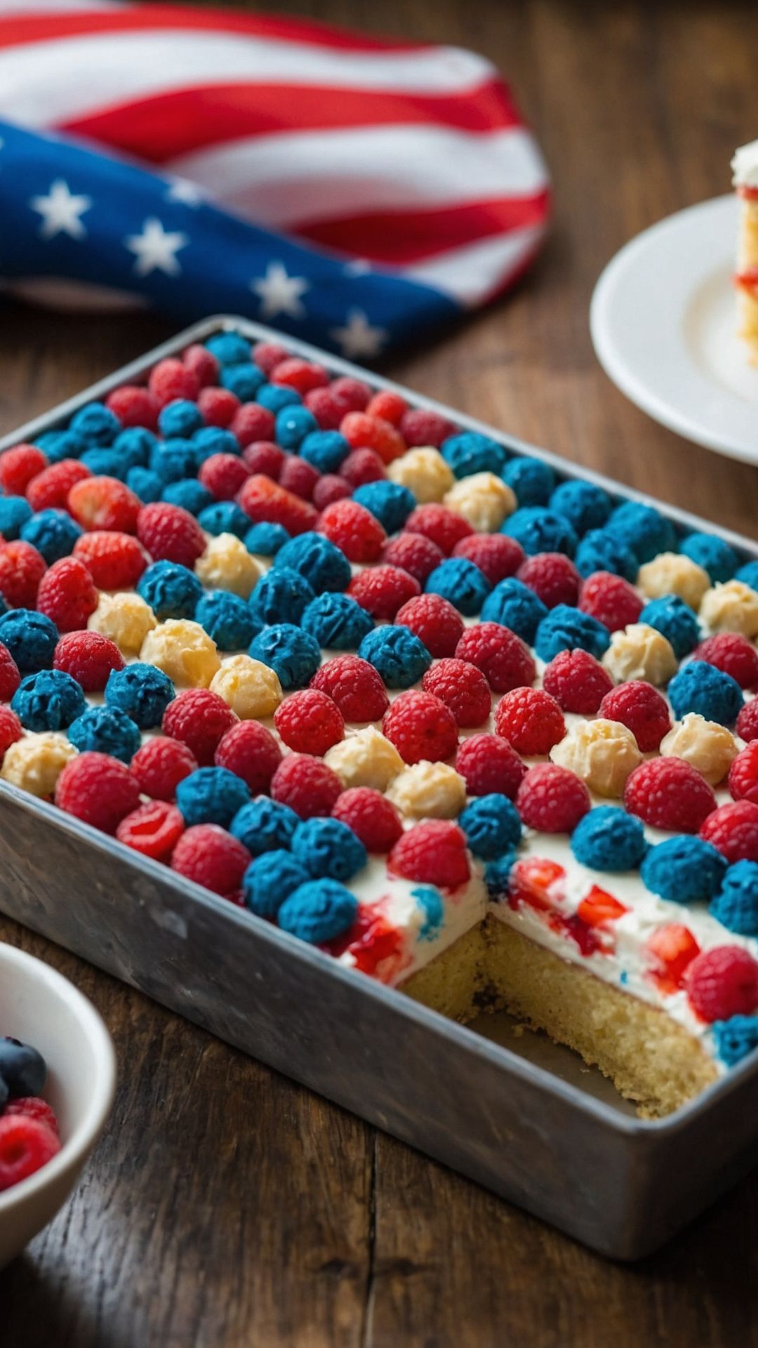 American Flag Cake Recipe - Delish Diner - Delish Diner