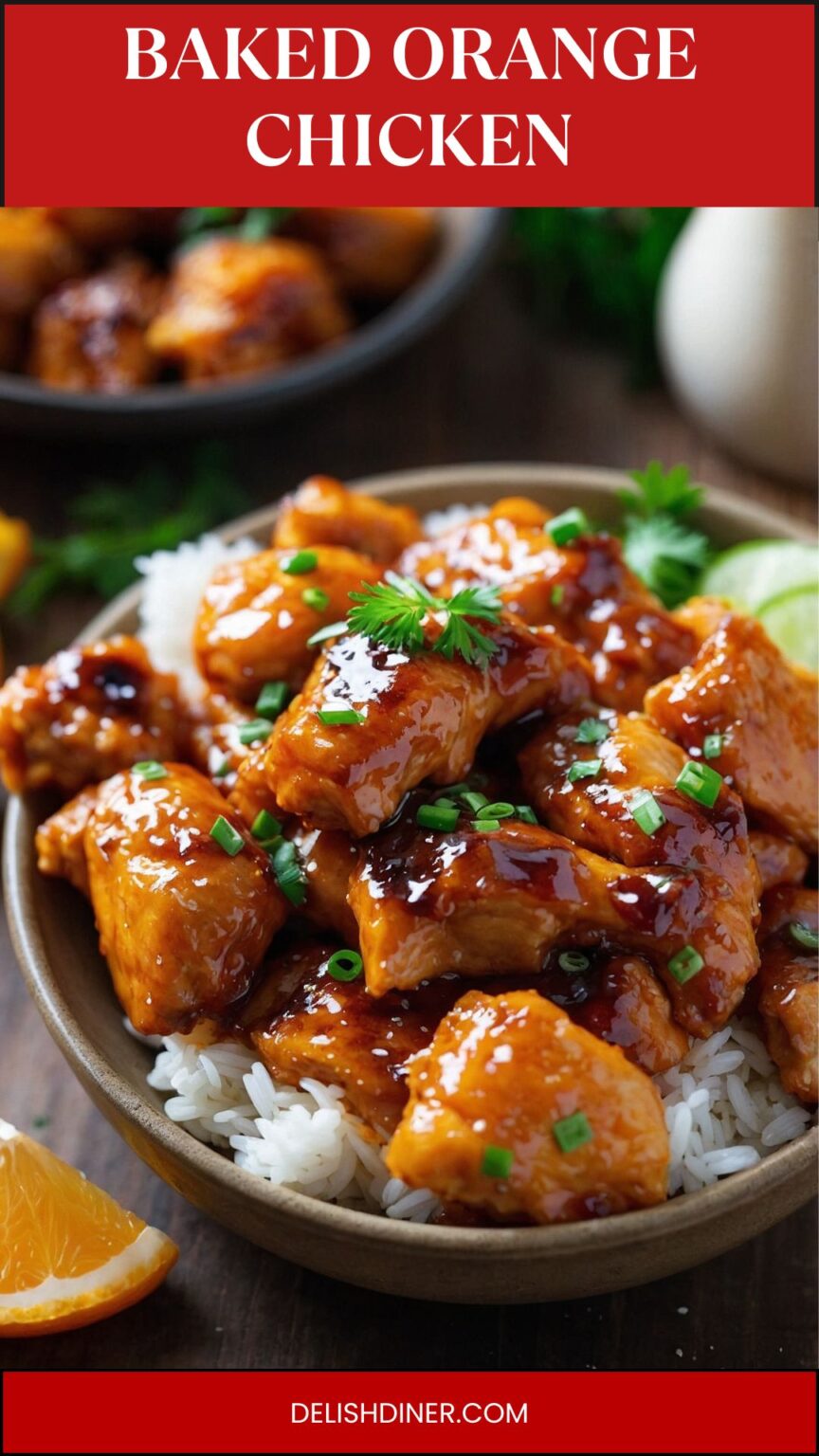 Baked Orange Chicken - Delish Diner - Delish Diner