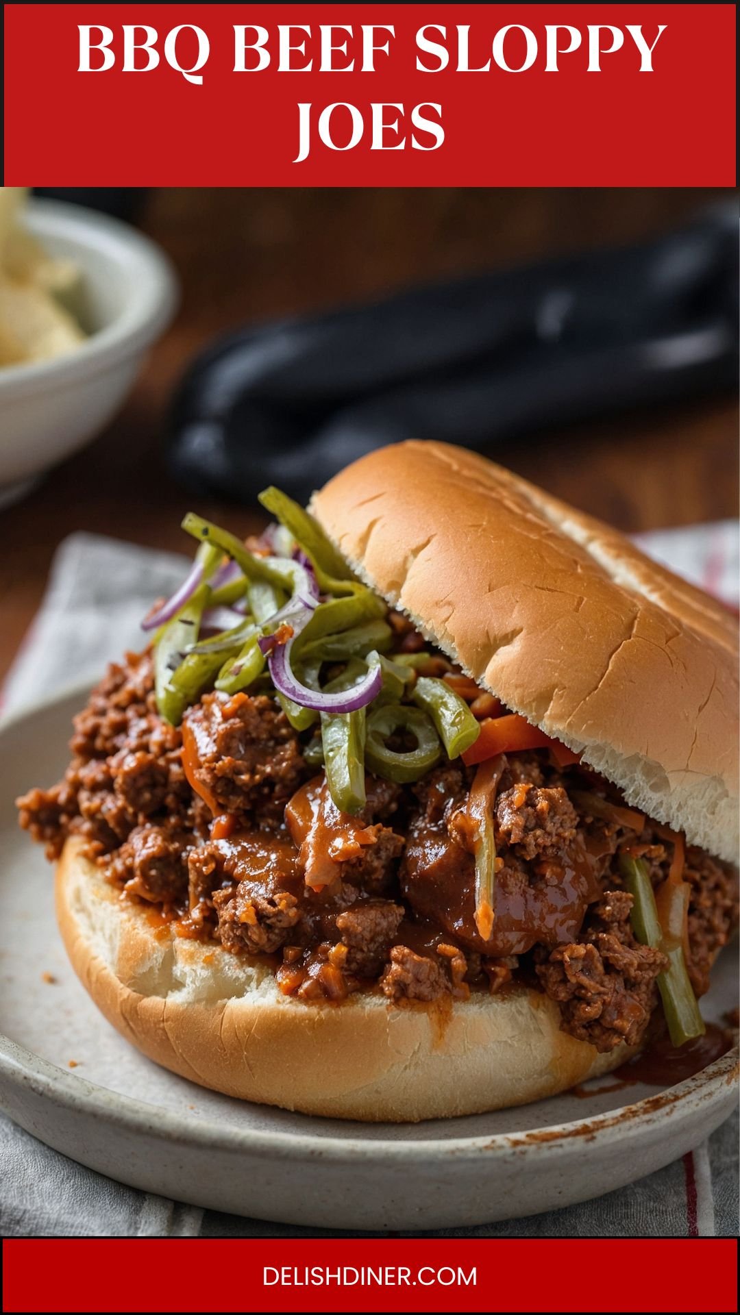 BBQ Beef Sloppy Joes - Delish Diner - Delish Diner