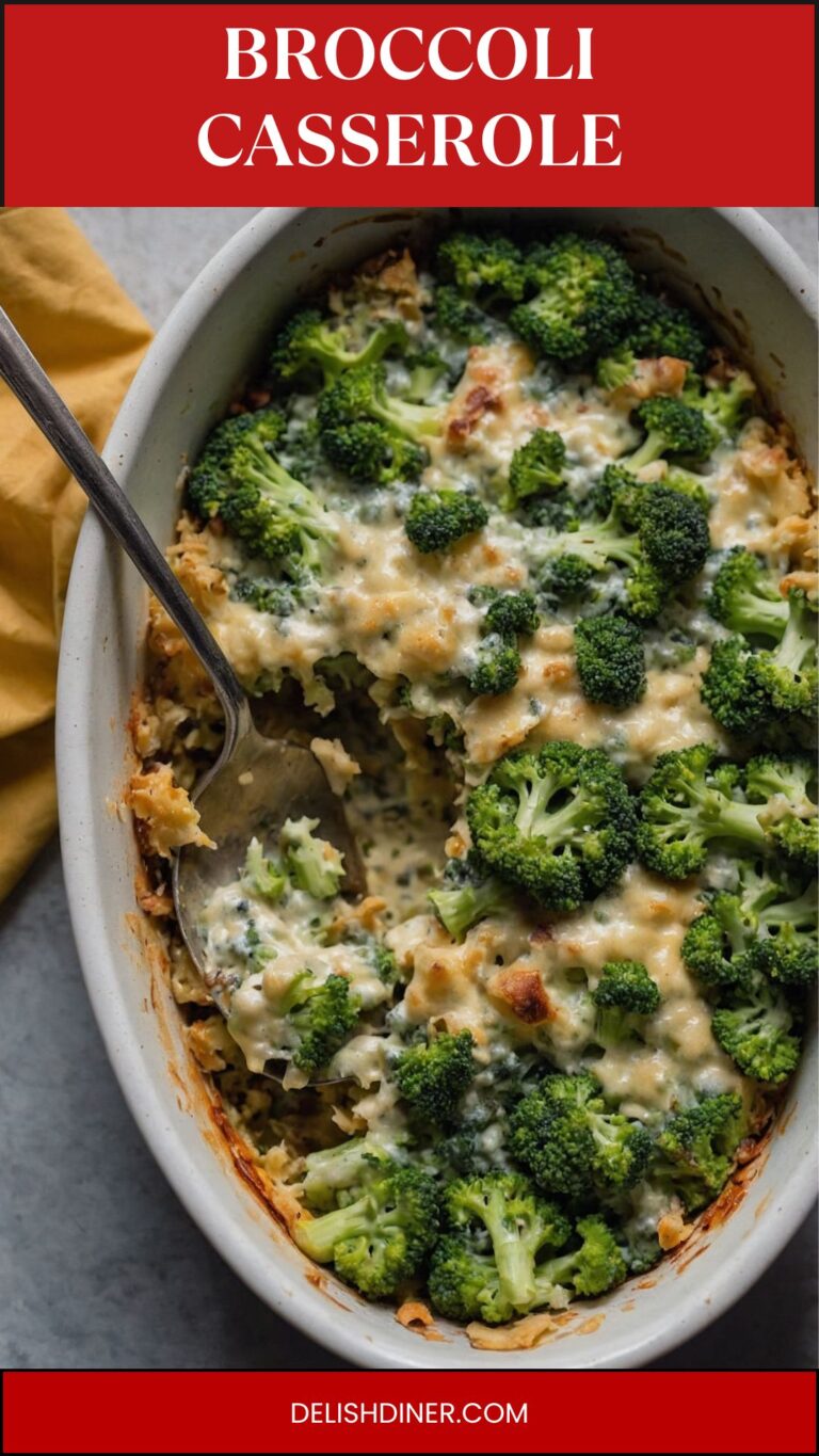 Broccoli Casserole - Delish Diner - Delish Diner