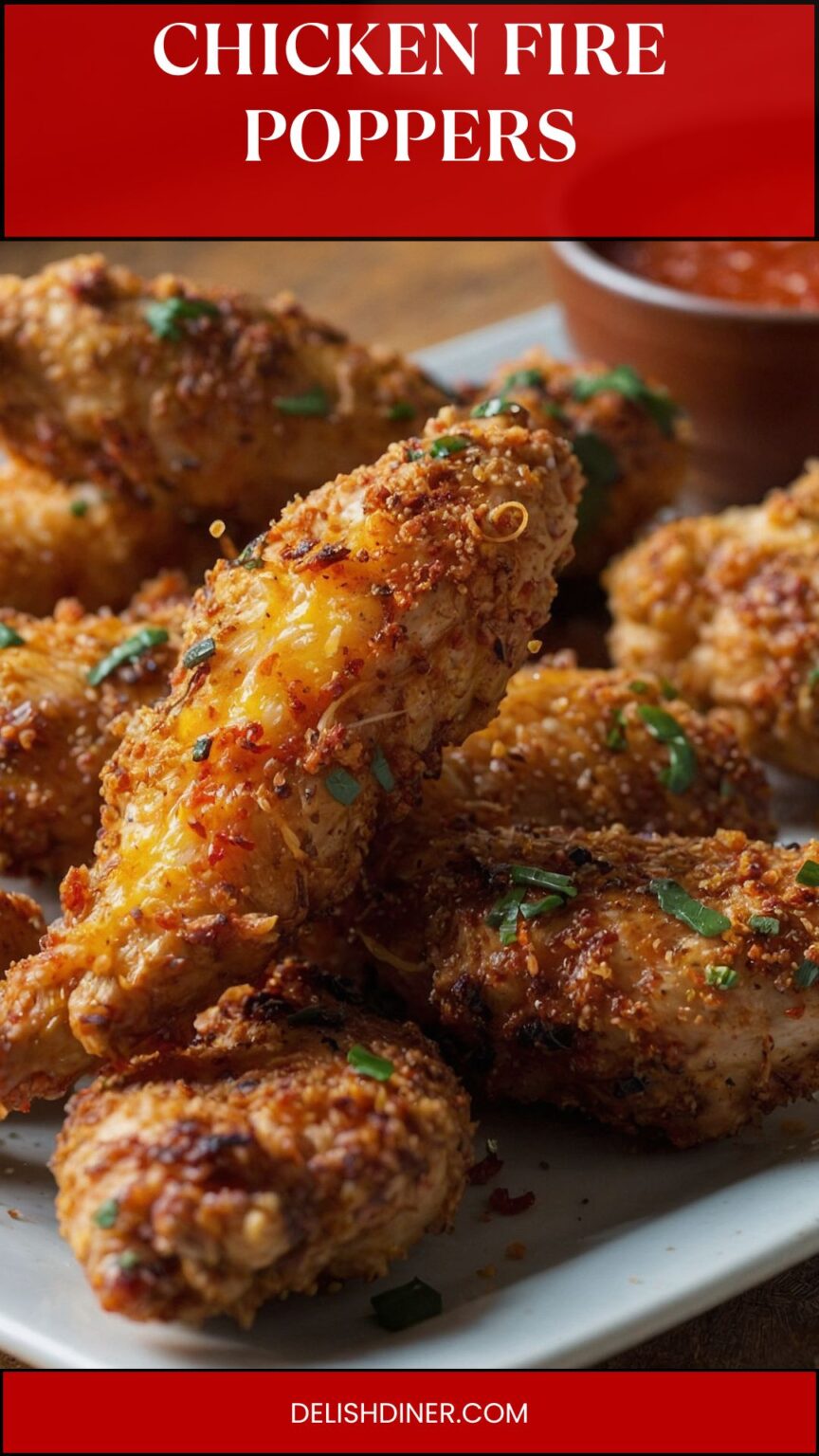 Chicken Fire Poppers - Delish Diner - Delish Diner