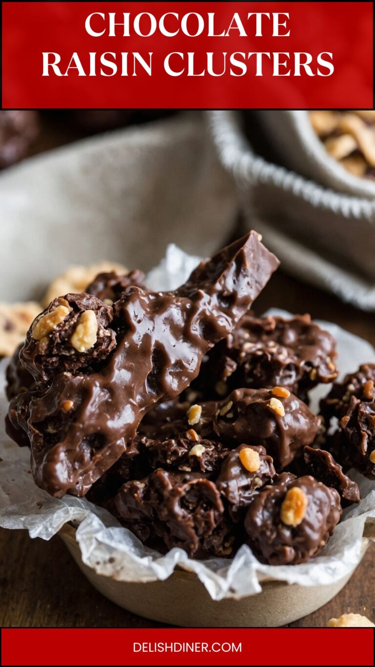 Chocolate Raisin Clusters - Delish Diner - Delish Diner