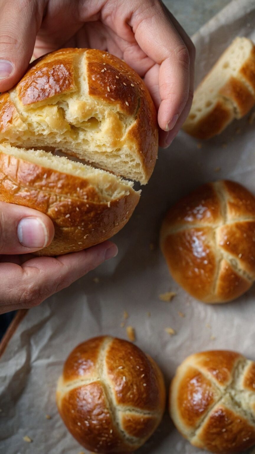 Crusty French Bread Rolls - Delish Diner - Delish Diner