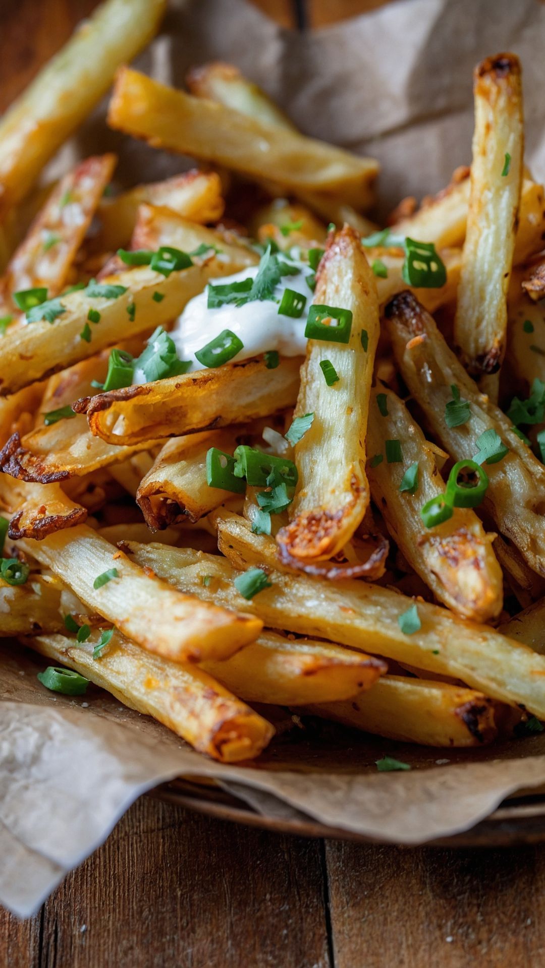 Loaded Garlic French Fries - Delish Diner - Delish Diner